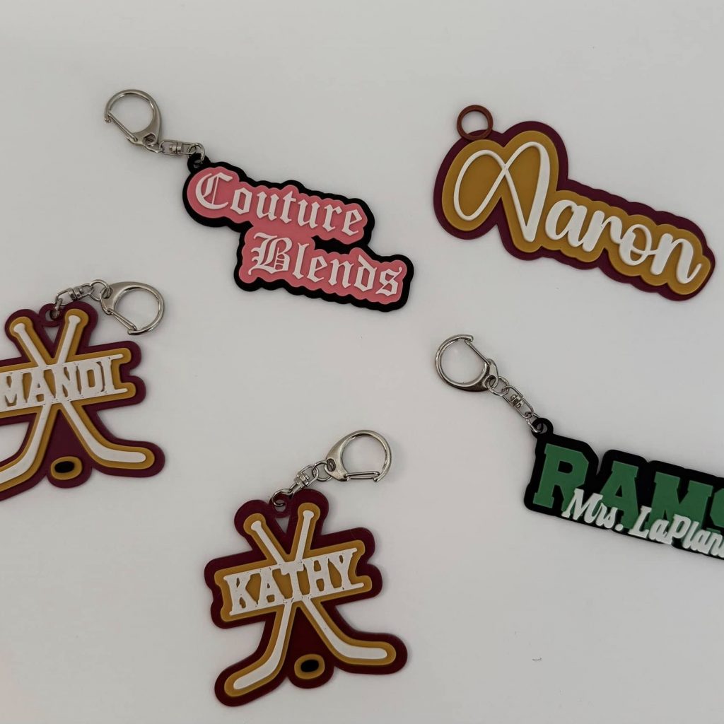 Customized 3d Printed Key Tags - Splashy Ink