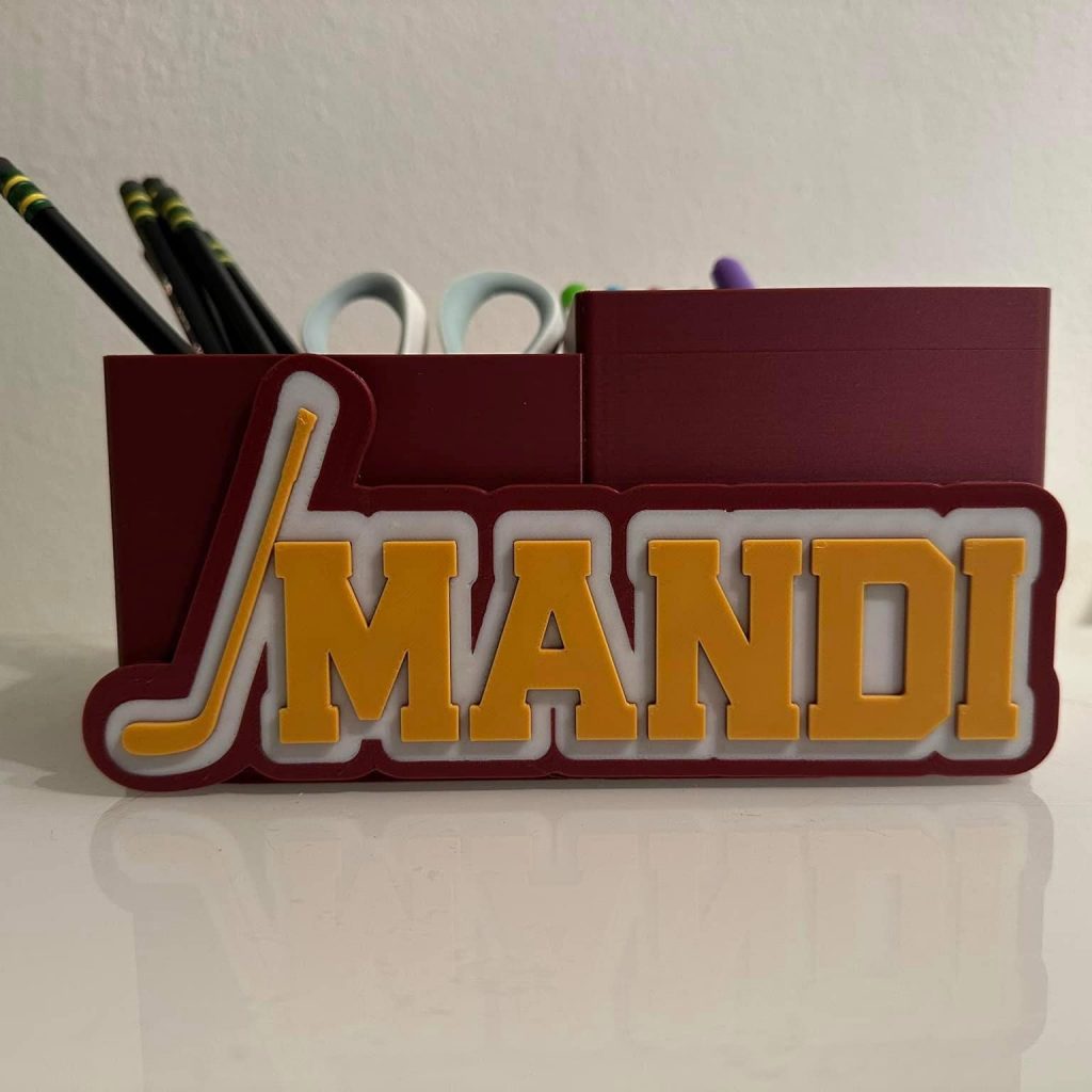 Customized 3d Printed Desk Organizer - Splashy Ink