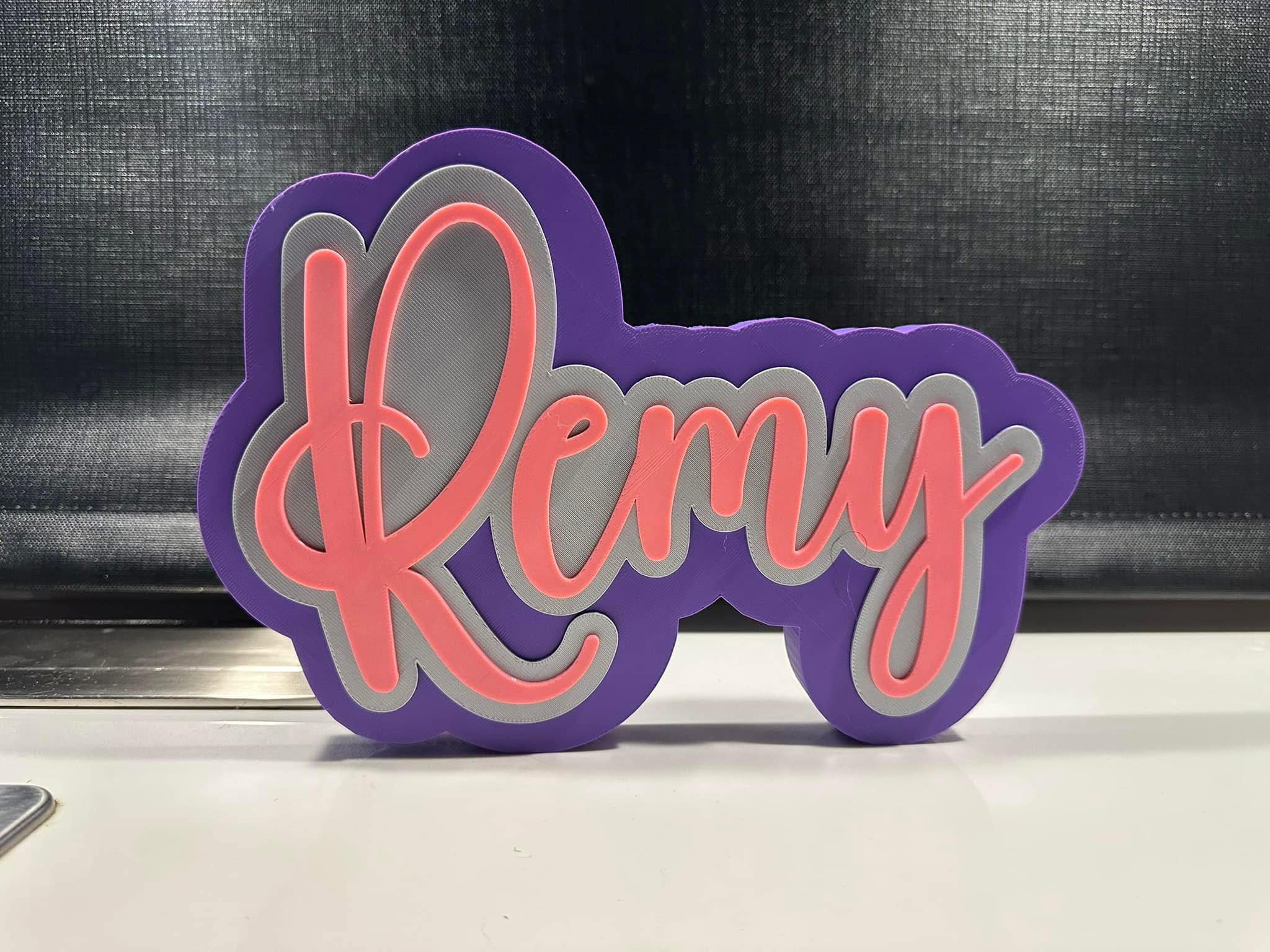 Large Customized 3d Printed Name Plates | Splashy Ink