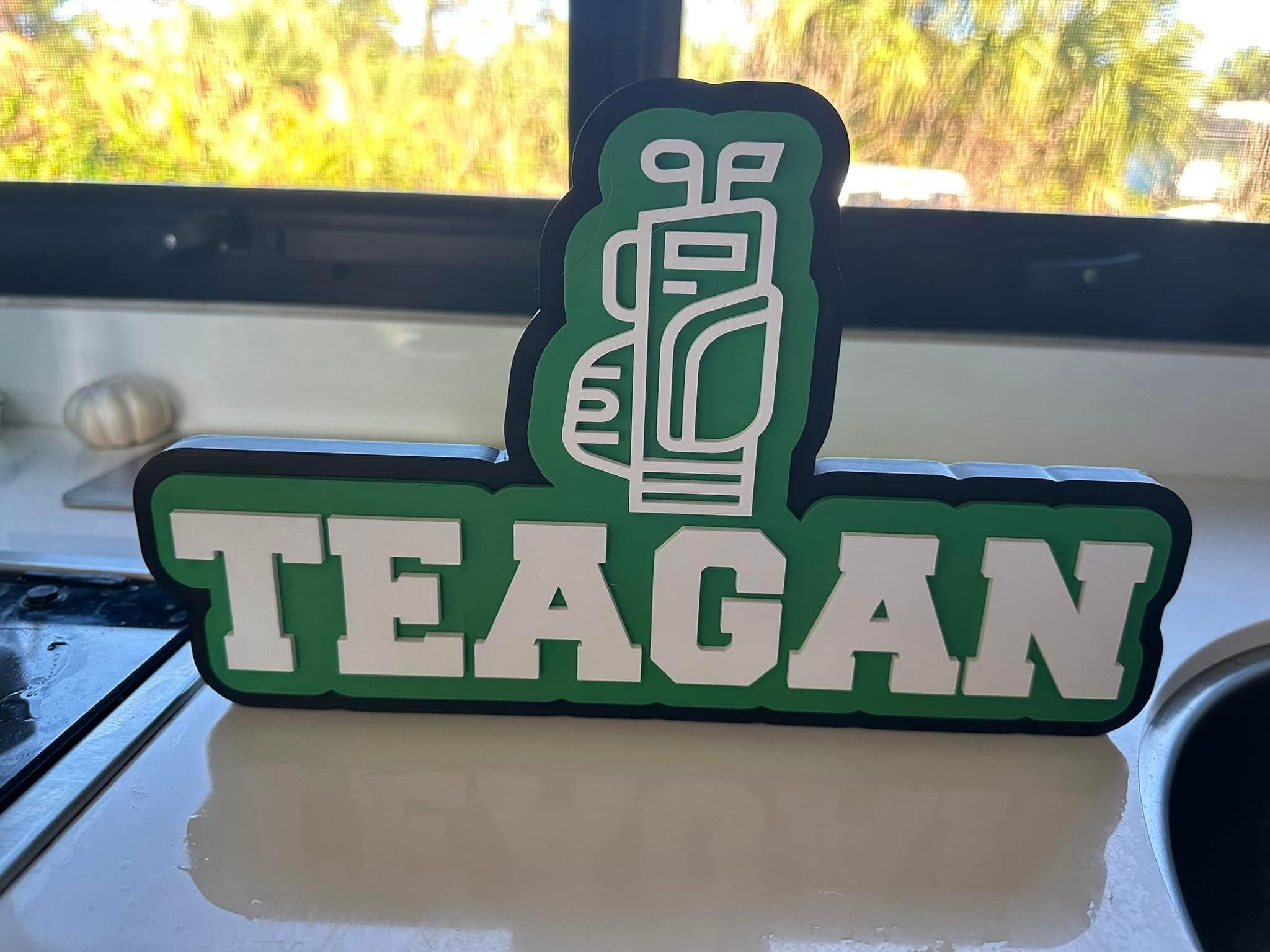 Large Customized 3d Printed Name Plates | Splashy Ink