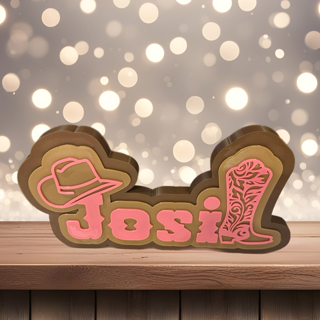 Large Customized 3d Printed Name Plates - Splashy Ink