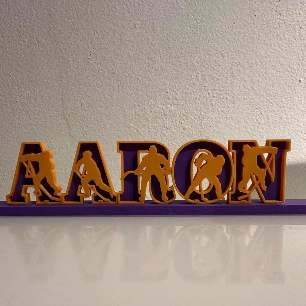 Custom Name Plates - 3d Printed - Splashy Ink